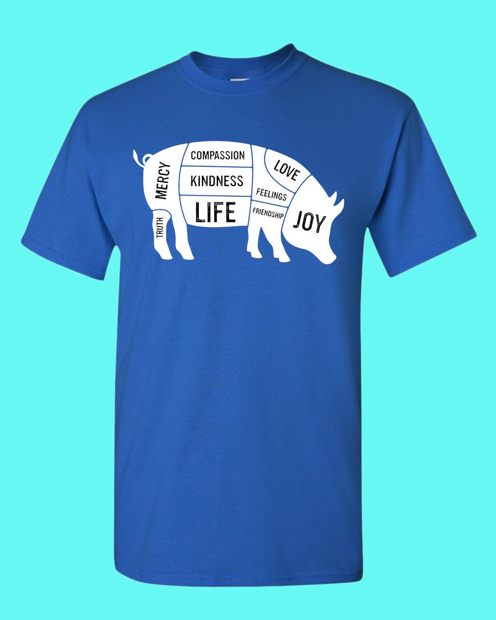 Pig Kindness Spot Shirt, Stop Eating Pig T-shirt - Etsy