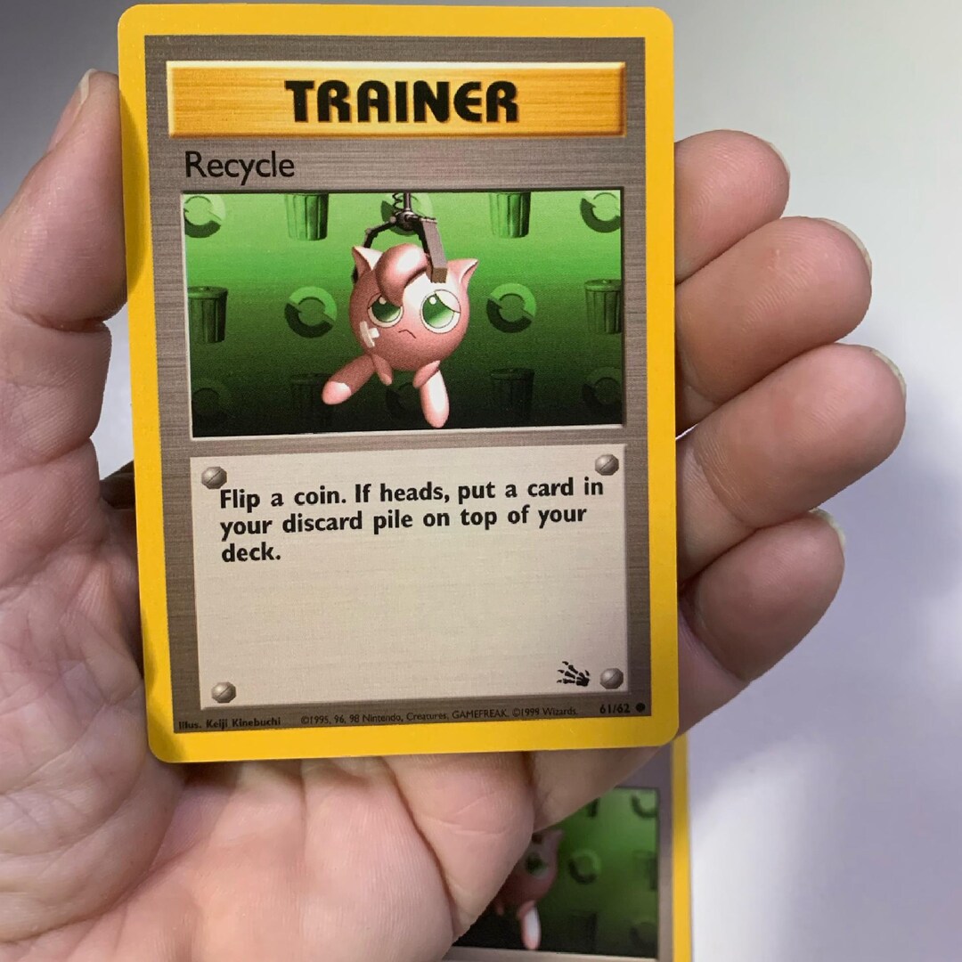 Pokemon Trainer Recycle Game Card Gift for the Collector - Etsy