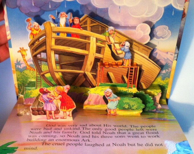NOAH'S ARK Bible Story Pop-ups Illustrated by John Patience - Etsy