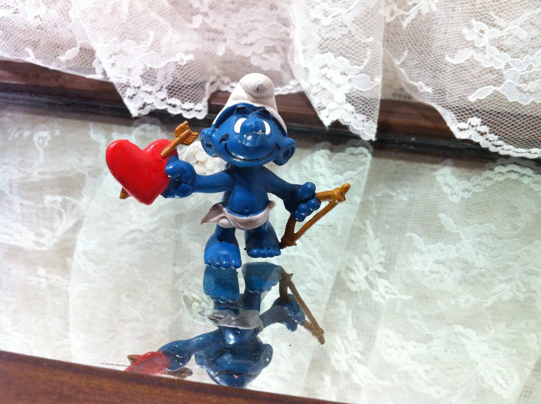 Cupid Smurf 1980 - Etsy