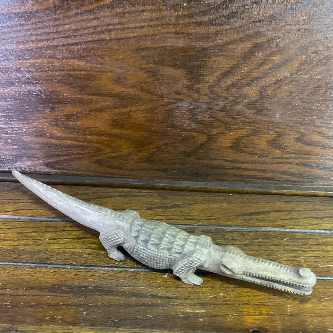 Wooden Reptile - Alligator - Crocodile - Hand Carved - Etsy