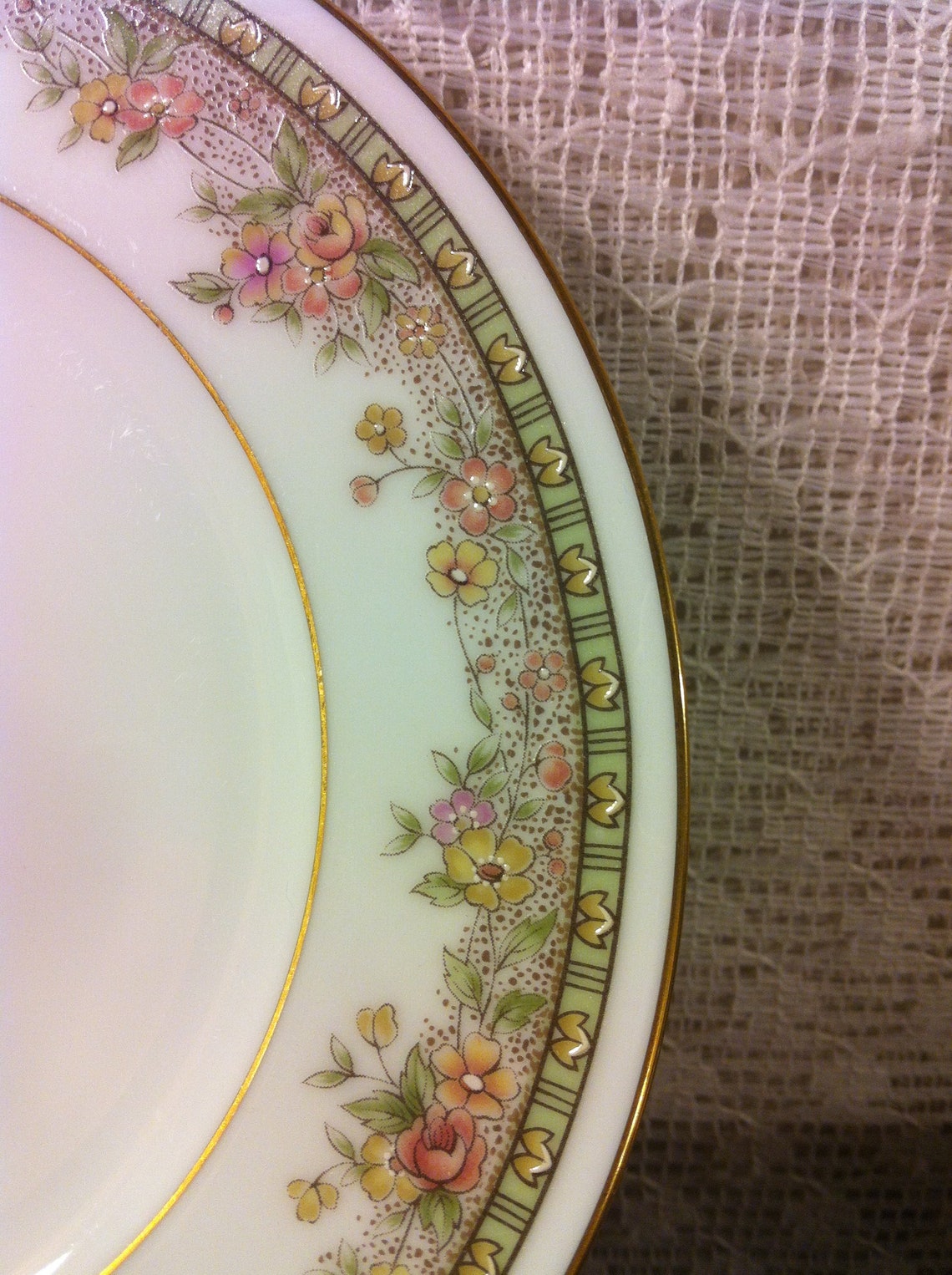 Dessert Plate Noritake Ireland China Bread Plate Morning Jewel Pattern ...