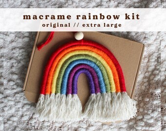 Rainbow Macrame Kit | Etsy