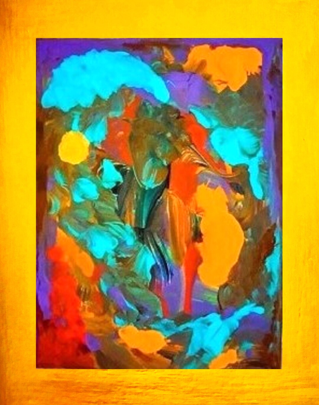 Painting; 'c)auld LANG SYNE', Caustic, Contemporary Abstract, Art Deco ...