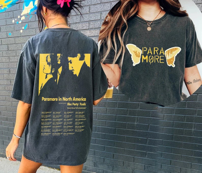 Paramore 2023 Tour T-Shirt, Paramore In North America Tour Fan Merch ...