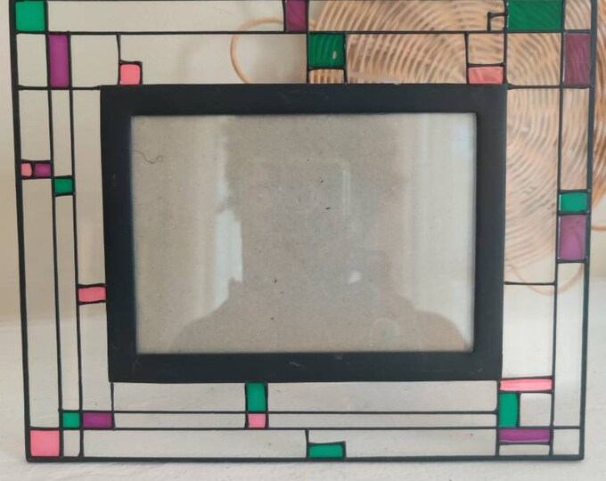 Retro Glass Color Photo Frame - Etsy