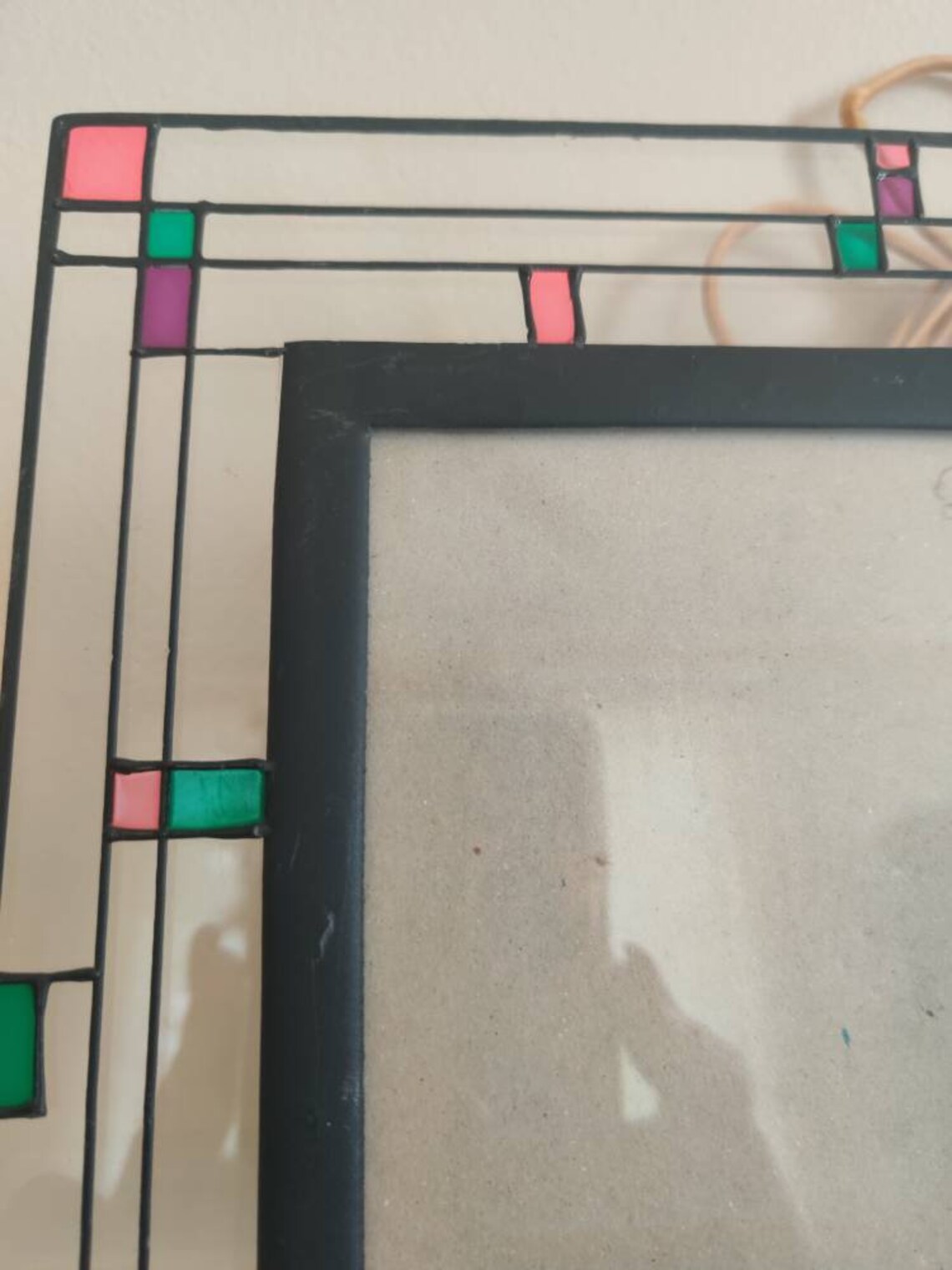 Retro Glass Color Photo Frame - Etsy