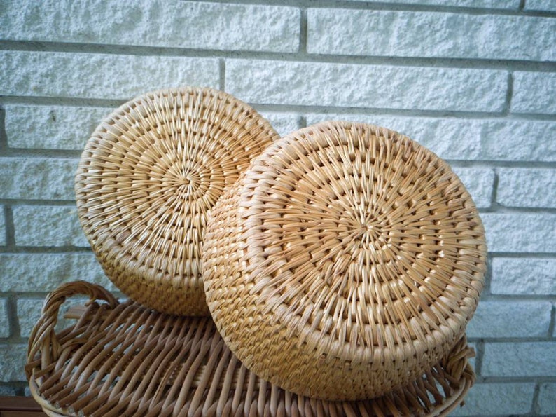 Round Vintage Nesting Baskets 2pc - Etsy