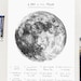 Map of the Moon Print A4 Size Art Print Moon Art Moon | Etsy