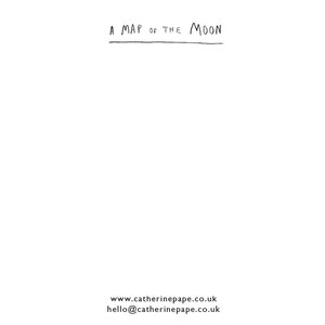 Pack of 5 Moon Postcards - Map of the Moon - Etsy UK
