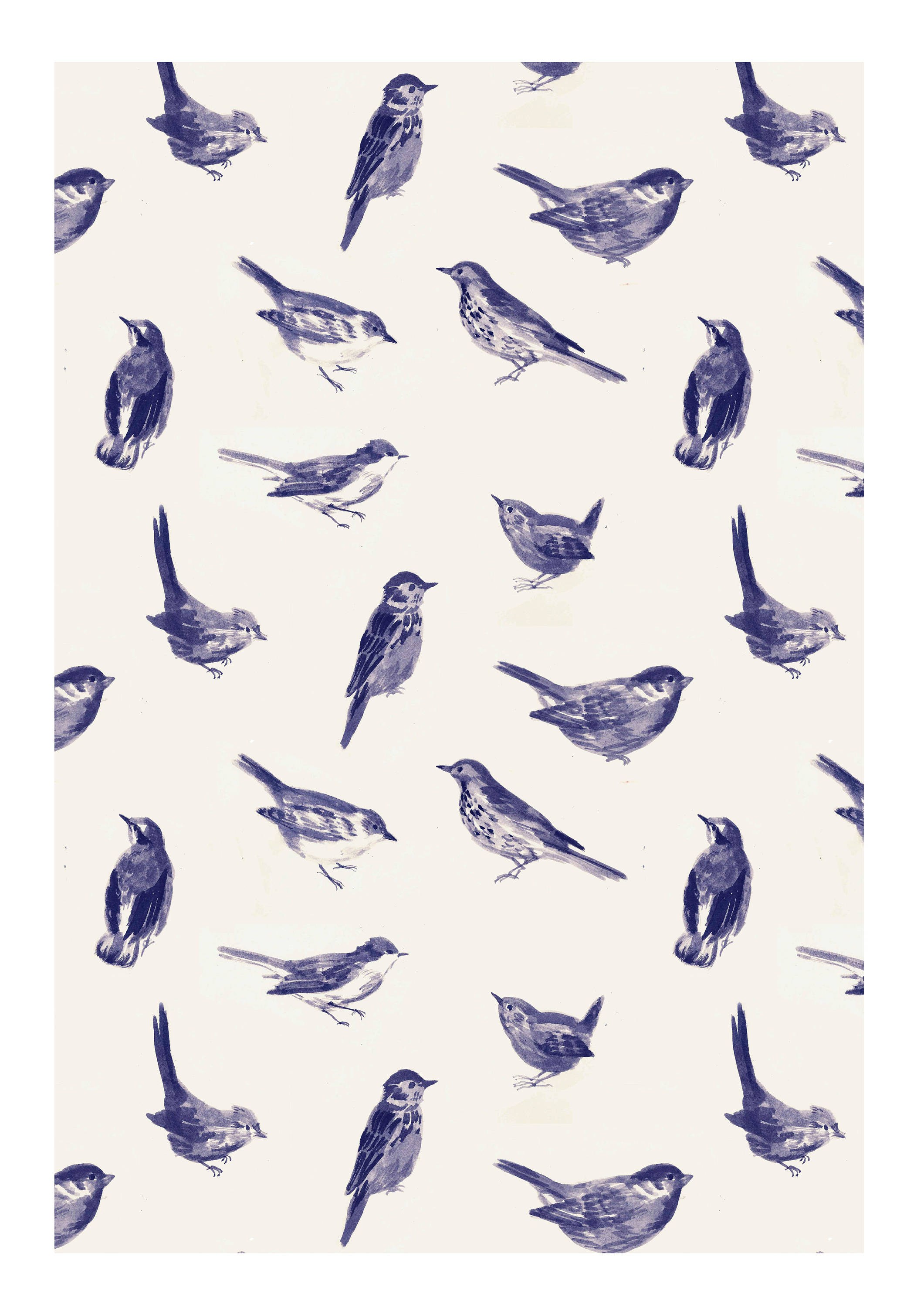 Small Birds A4 Art Print | Etsy