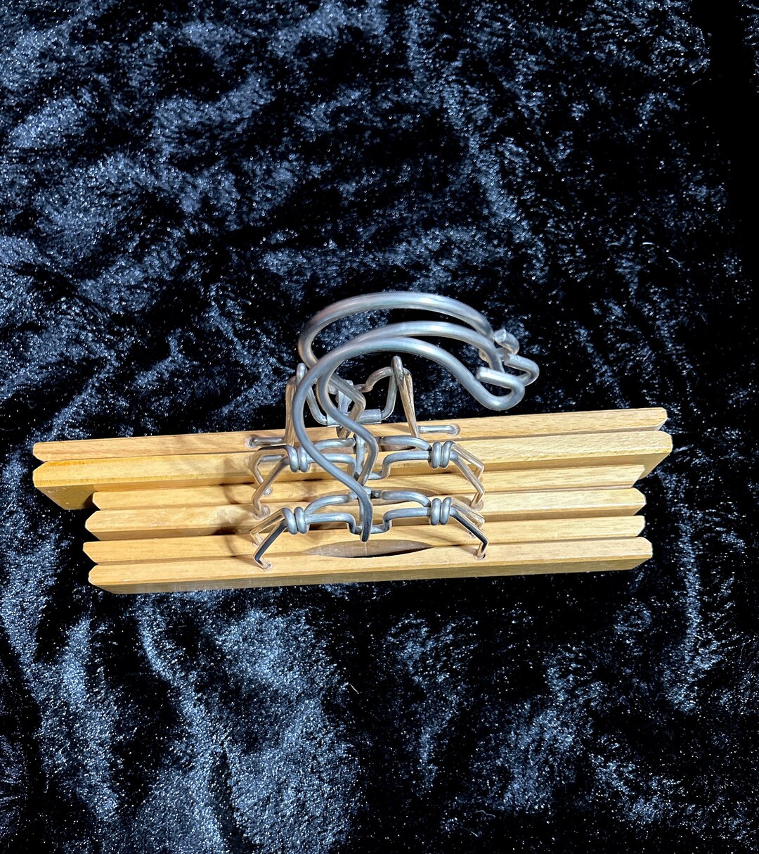 Vintage 3 Wooden Clamp Pant and Skirt Hangers - Etsy