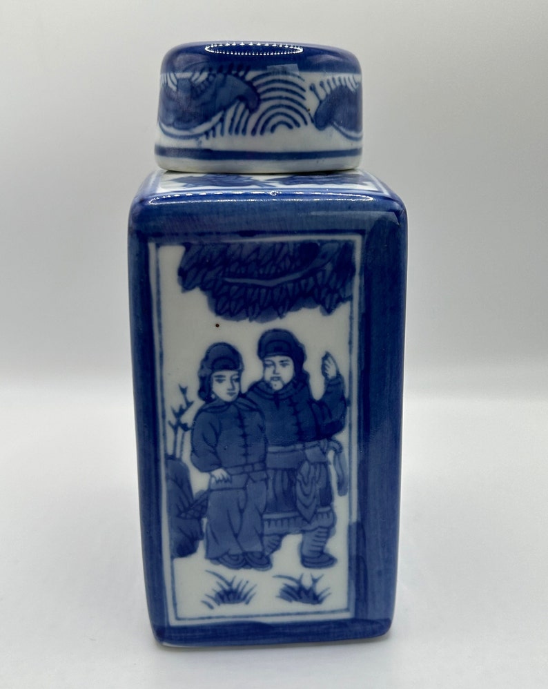 Bella Casa Japanese Porcelain Ginger Jar Vase Blue and White - Etsy