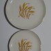 2 Golden Wheat Pattern Dishes 22k Gold Trim Dinner Plate and Salad ...