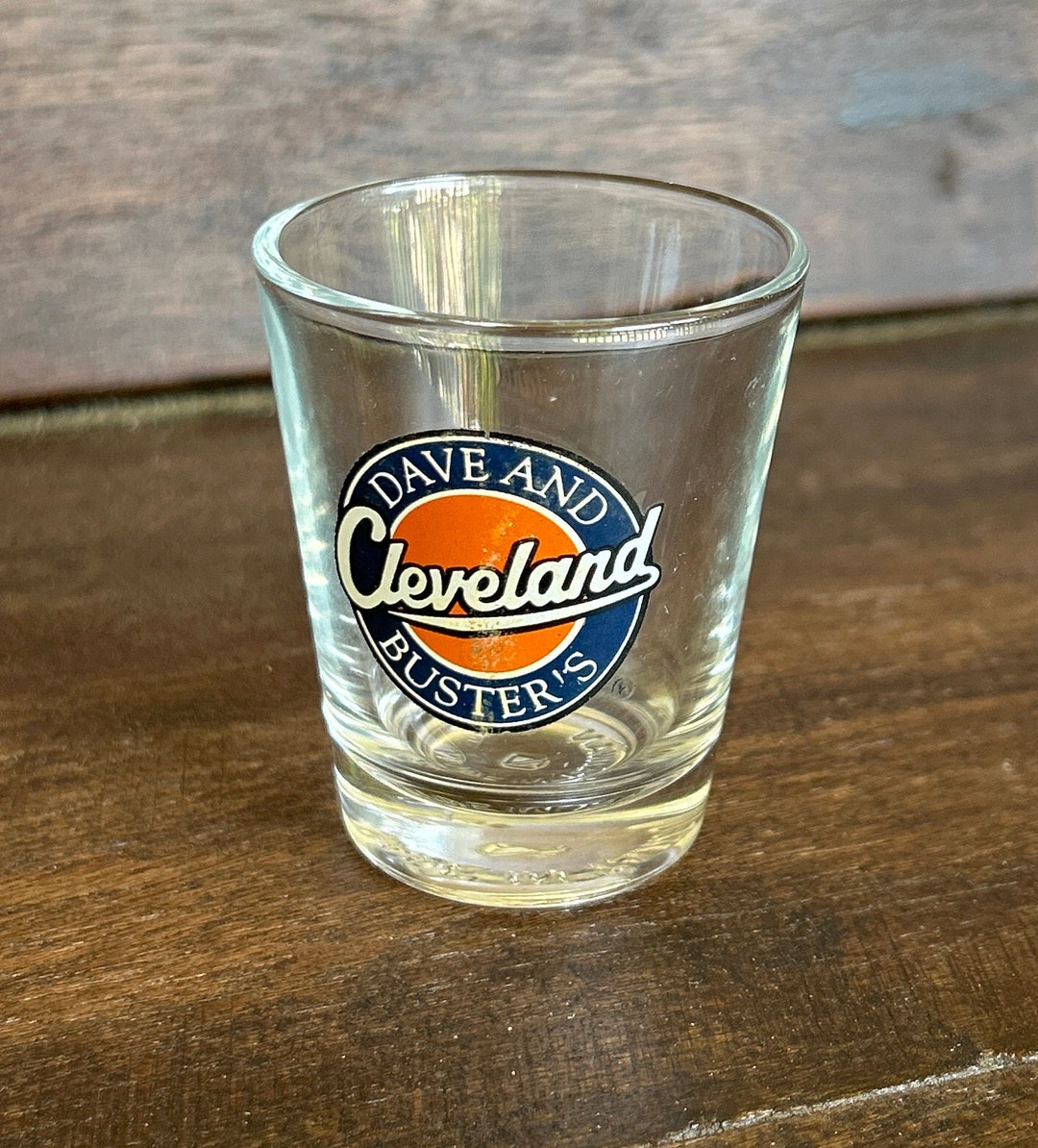Dave and Buster's Cleveland Glass Shot Glass - Etsy