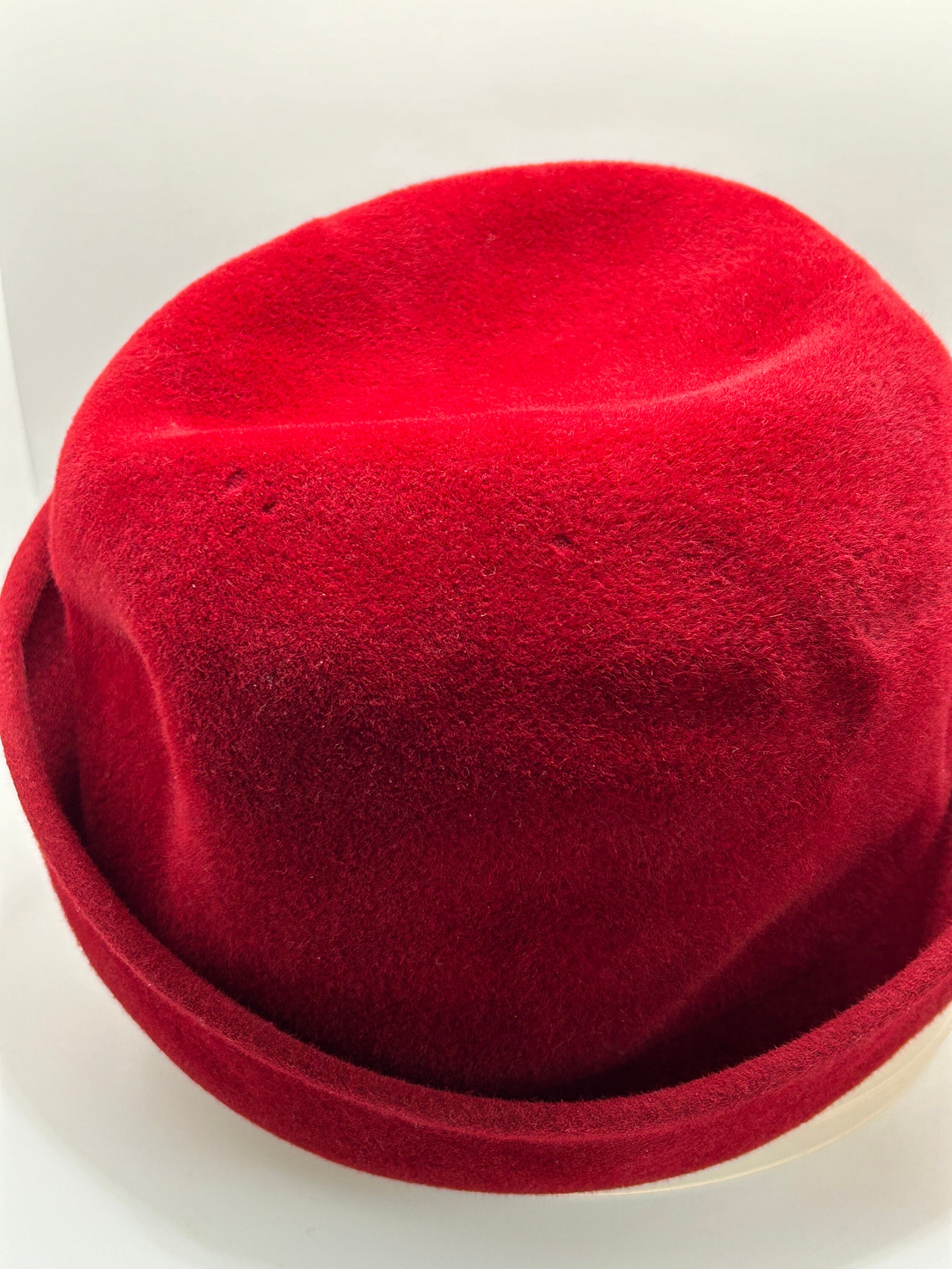 Vintage Felt Hat 1940's Peachbloom Velour Merrimac Body - Etsy