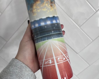 Track and Field Tumbler, Sublimation Tumbler, 20 Oz. Skinny Cup, Track ...