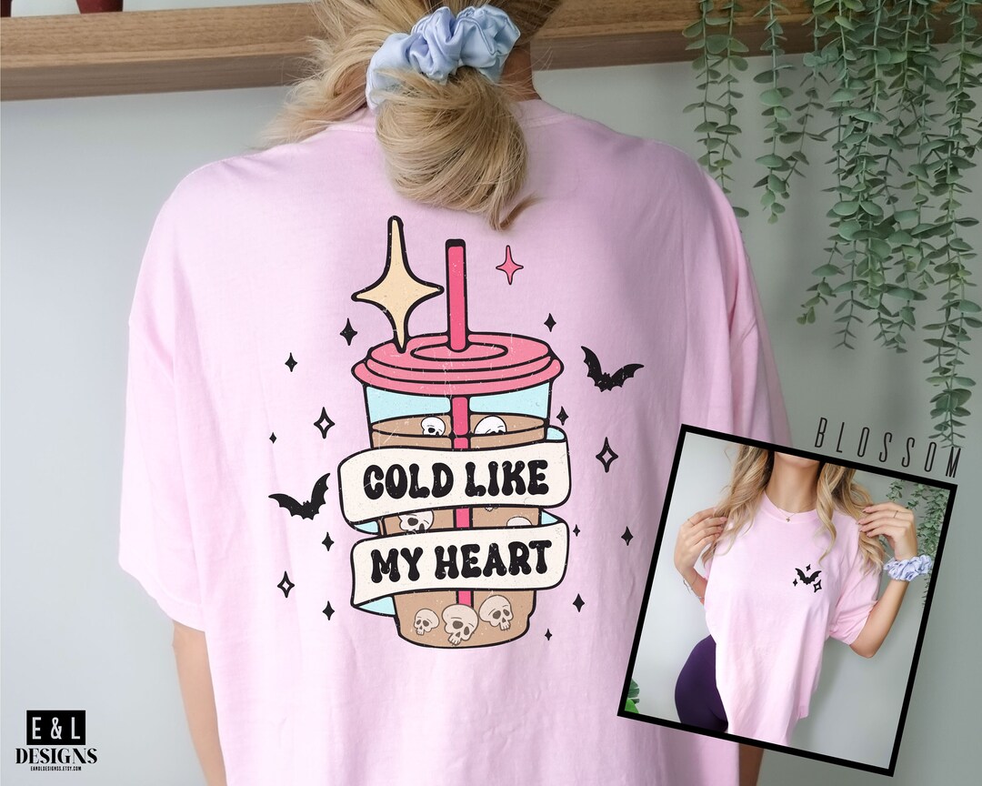 Cold Like My Heart Shirt, Comfort Colors Tee, Beach Tee, Iced Coffee ...