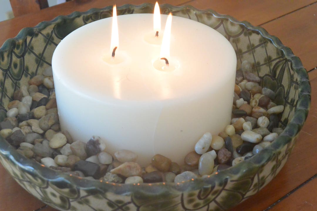 Custom Hand Poured 6 Inch Diameter Candle With 3 Cotton Wicks - Etsy
