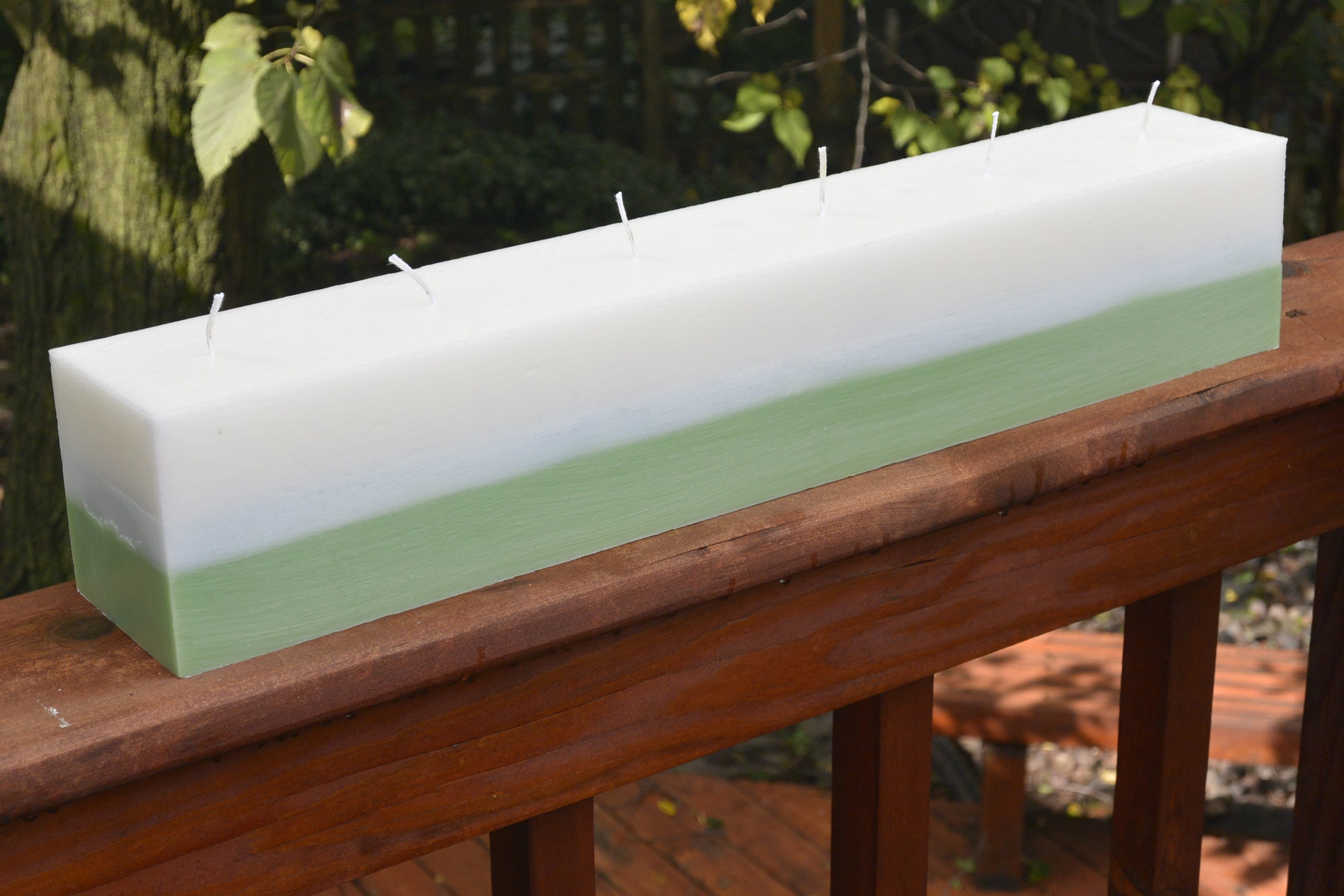 One of a kind 24 inch long hand poured candle with 6 wicks. Ships in 1 ...