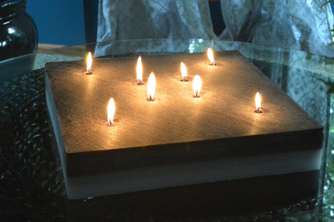 Custom Hand Poured 15 X 15 Inch Square Candle With 8 Wicks - Etsy