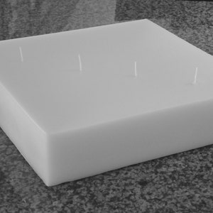 Custom Hand Poured 15 X 15 Square Candle With 4 Wicks - Etsy