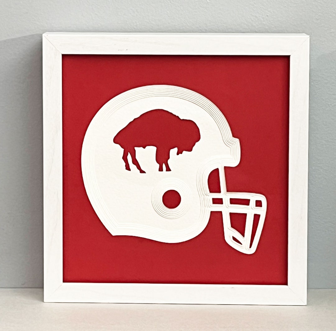 3-D Layered Paper Standing Buffalo Helmet Framed Art - Etsy