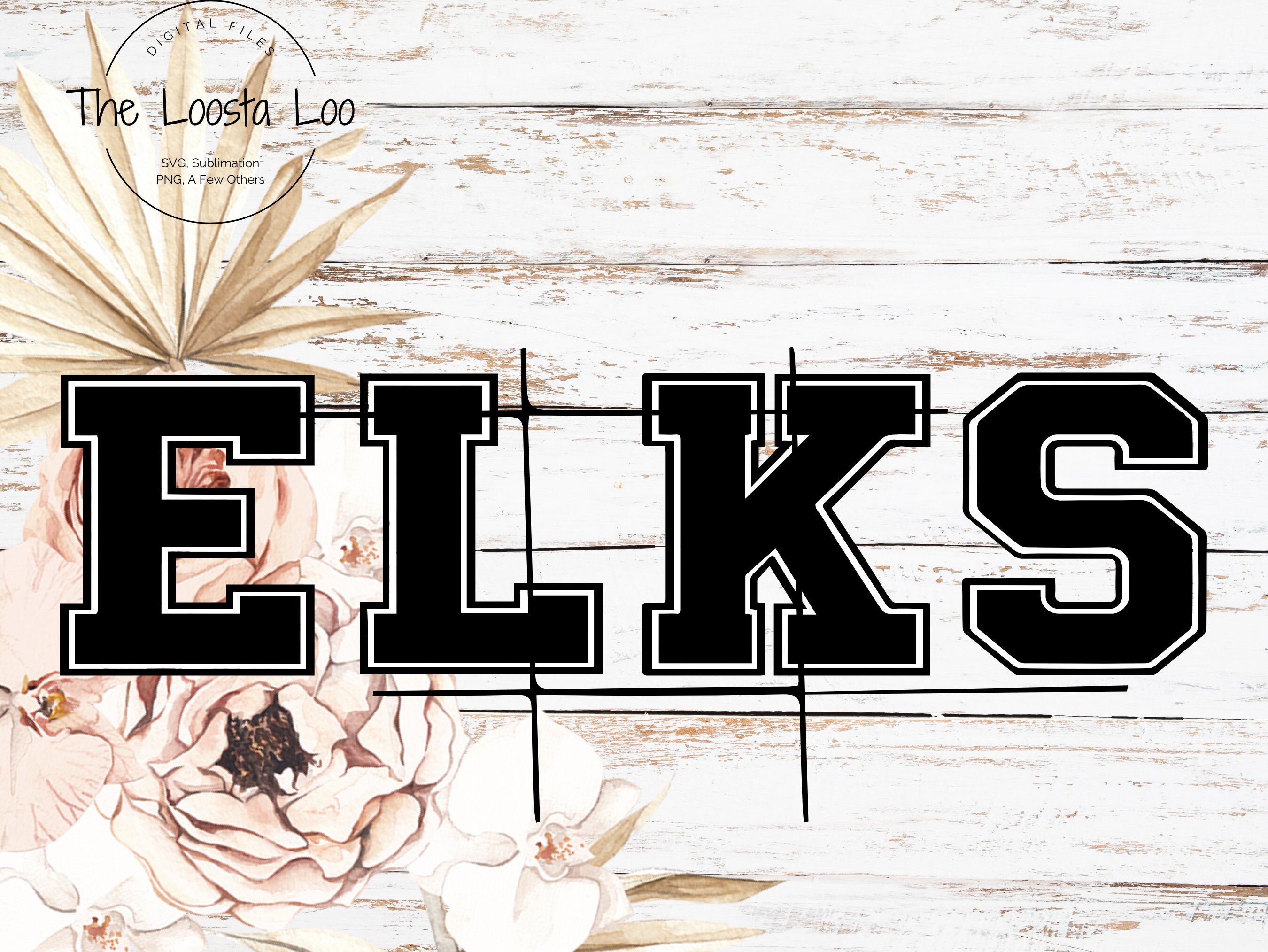 Elk SVG, Files for Cricut, Elk School Spirit Svg, School Mascot Svg ...