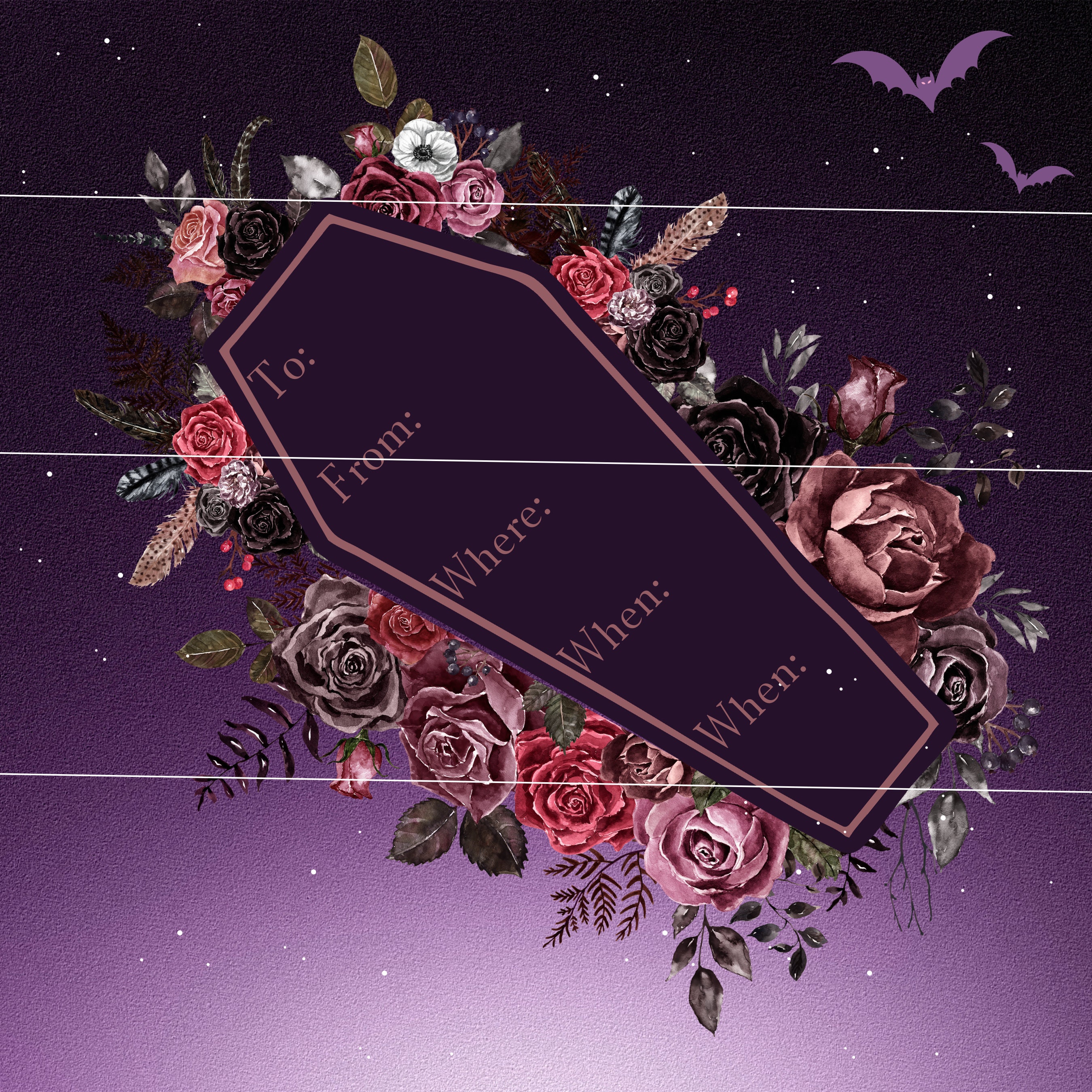 Gothic Invitation Printable Invitation Invitation Template - Etsy