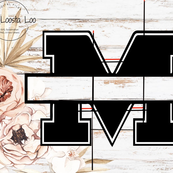 Monogram Letter M - Etsy