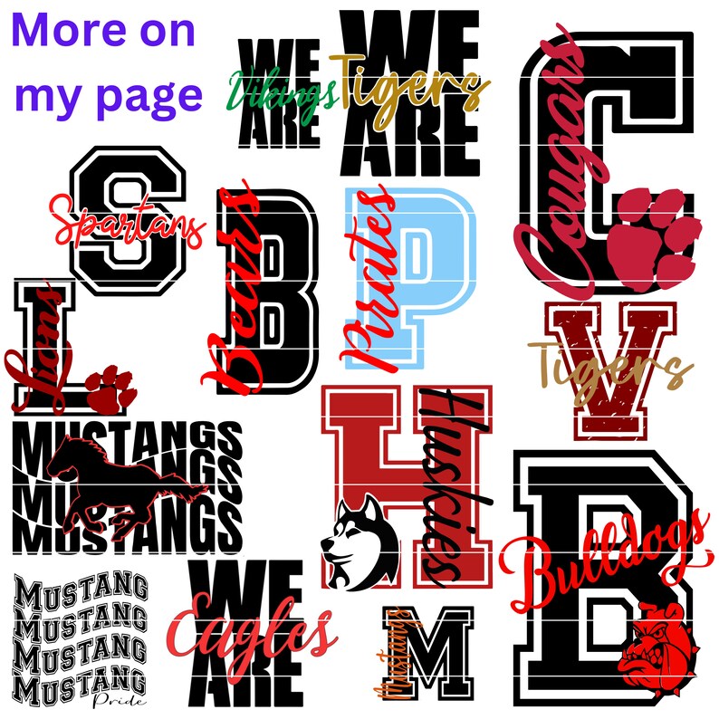 Huskies Svg, Letter Svg, Cheer, School Spirit Svg, Paw Print Design ...