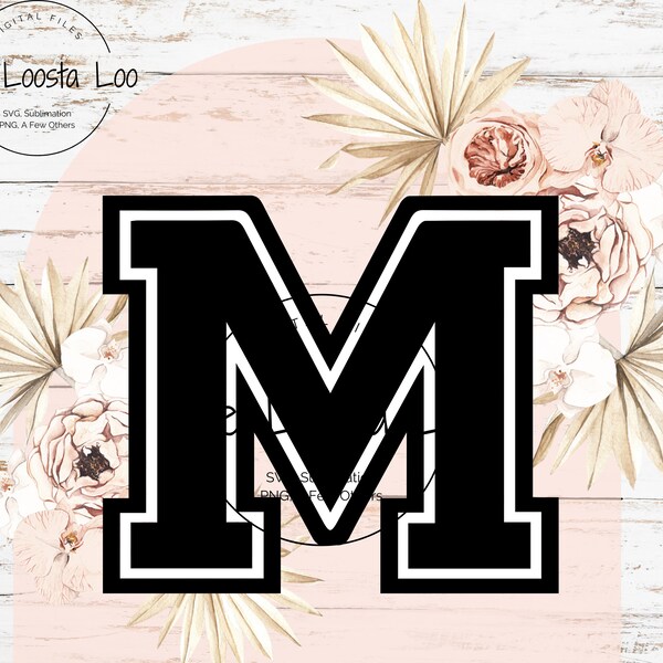 Monogram Letter M - Etsy
