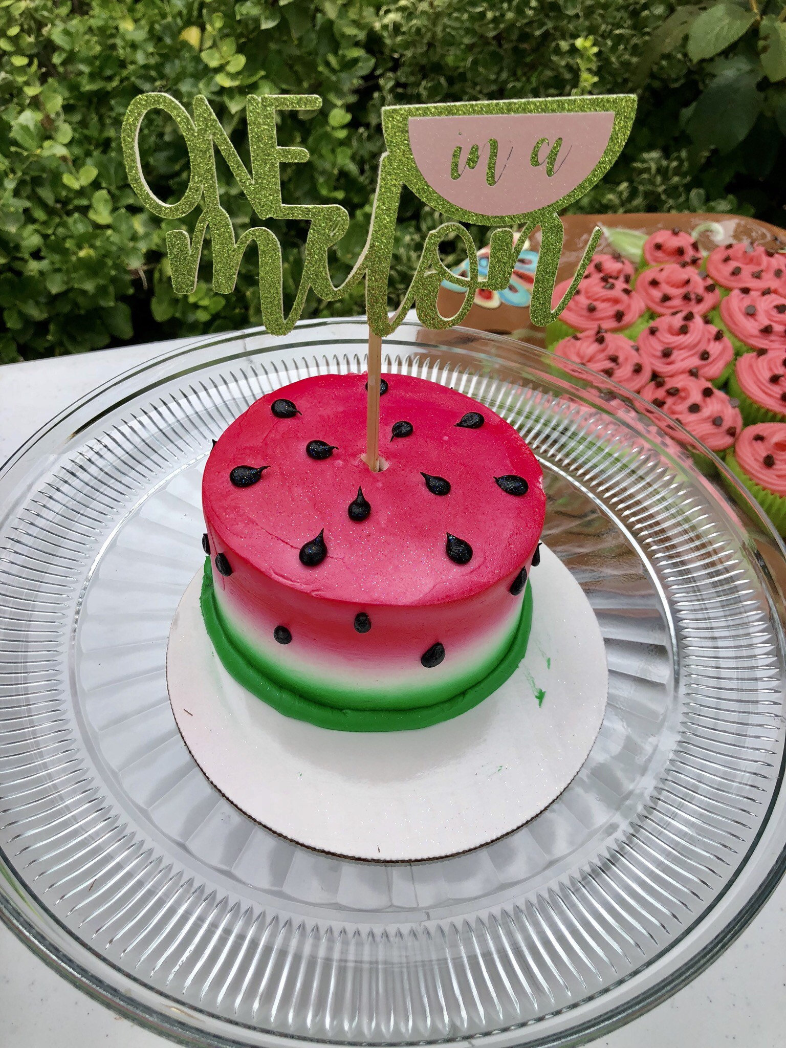 One in a Melon Cake Topper - Etsy