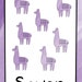 Llama Number Flash Cards - Etsy