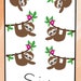 Sloth Number Flash Cards - Etsy