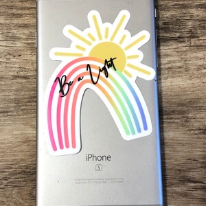 Be a Light Rainbow Sticker | Laptop Sticker | Vinyl Sticker | Decal ...