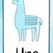 Llama Number Flashcards in Spanish, Llama Número Flashcards En Español ...