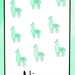 Llama Number Flash Cards - Etsy