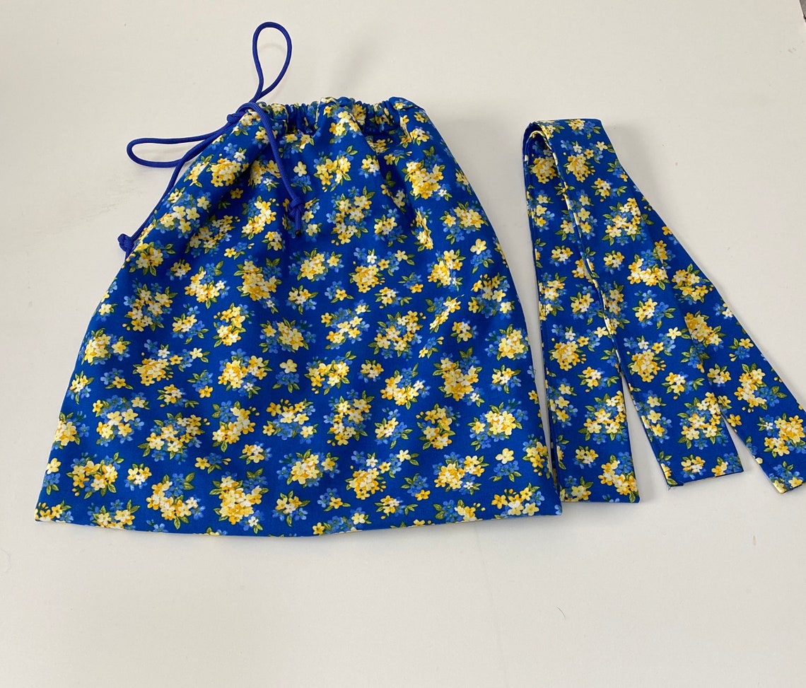 Blue and Yellow Flowered Foley Bag Cover W/tube Cover - Etsy