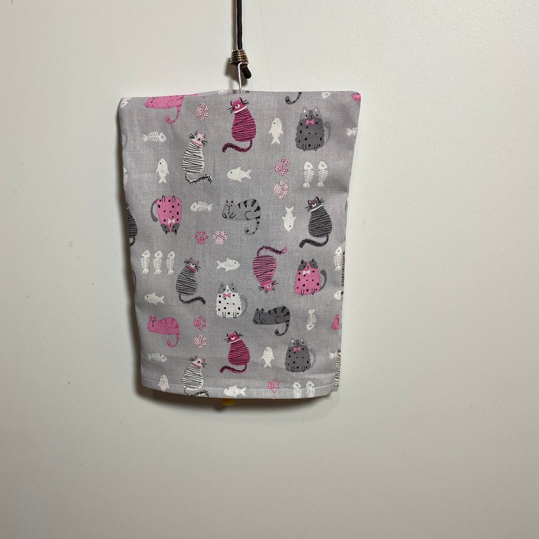 Pink and Gray Kitties Chemo/feeding IV Bag Cover - Etsy