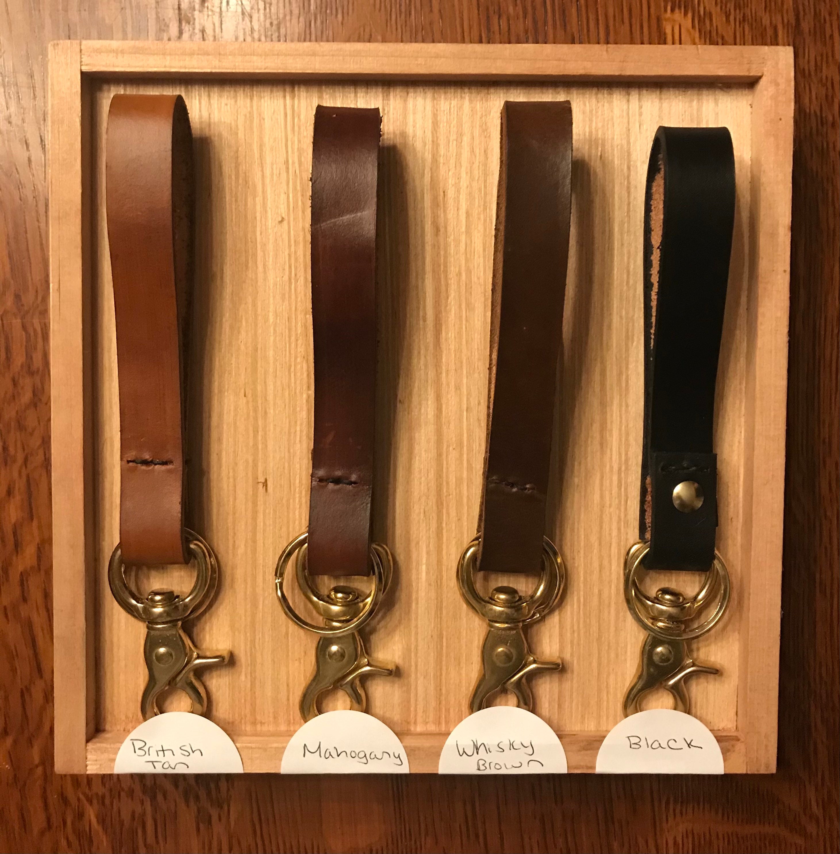 100% Genuine Leather Keychain - Etsy