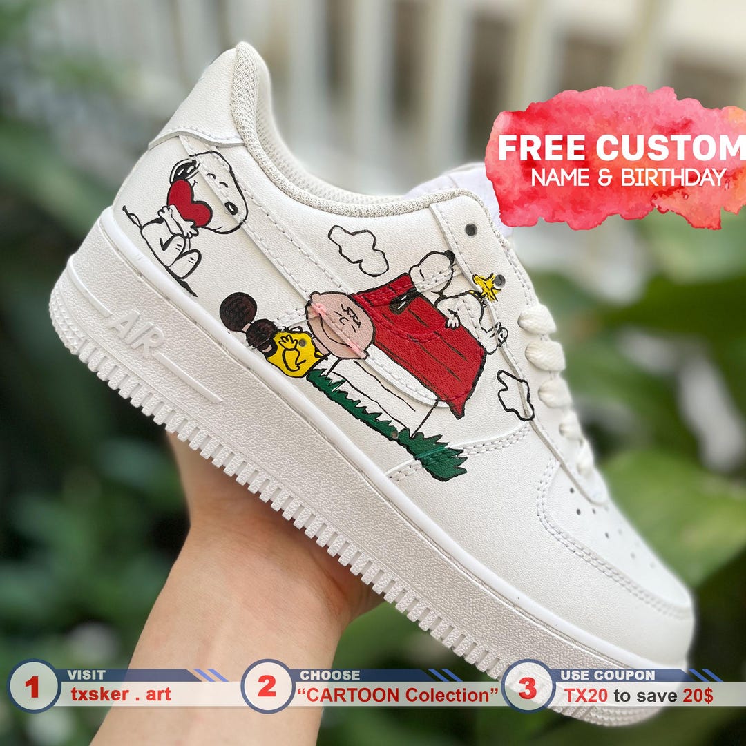 Custom Air Force 1, Shoes Women, Costume Air Force, Snoopy Custom Air ...