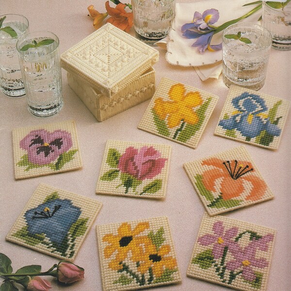 Plastic Canvas Coasters - Etsy