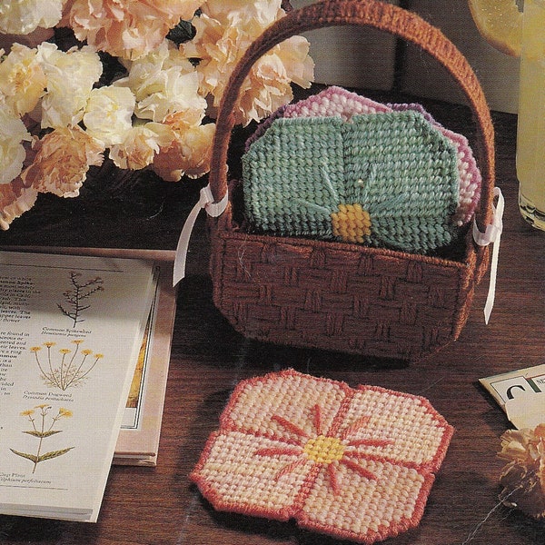 Plastic Canvas Flowers - Etsy