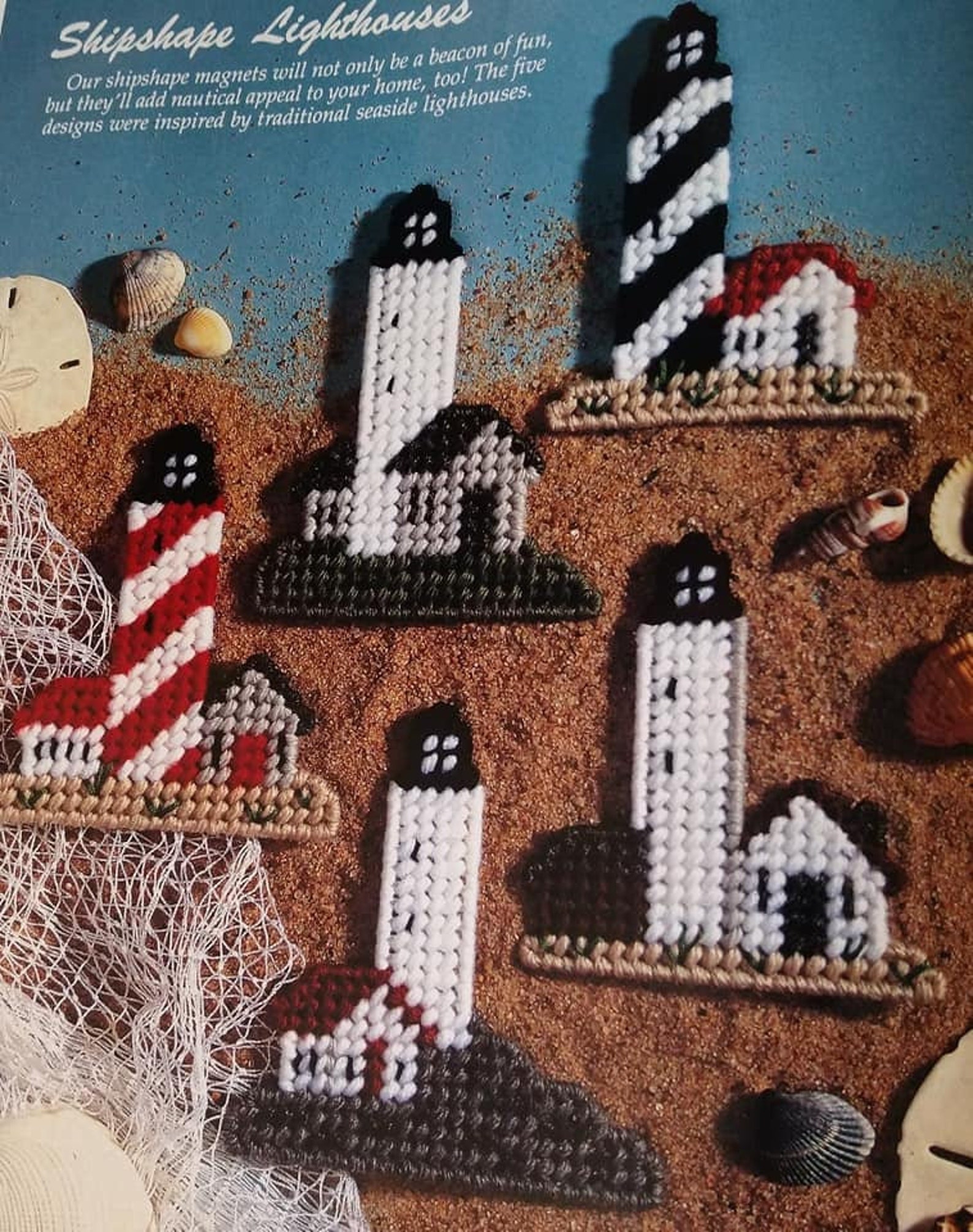 Shipshape Lighthouses PDF Plastic Canvas Pattern - Etsy