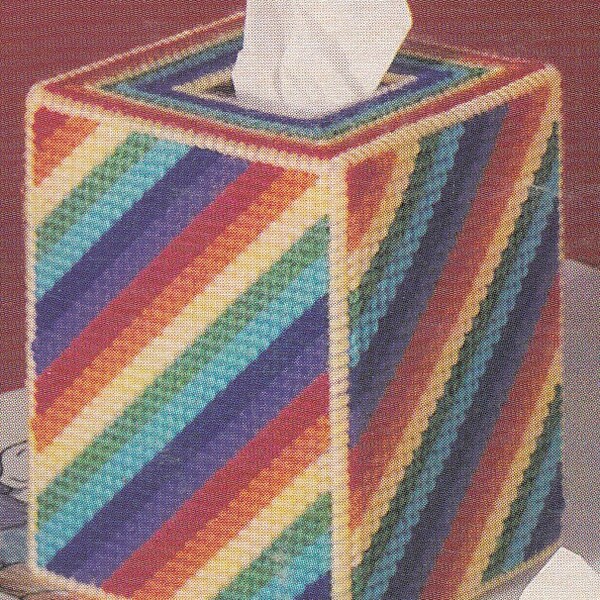 Plastic Canvas Patterns Tissue Box - Etsy