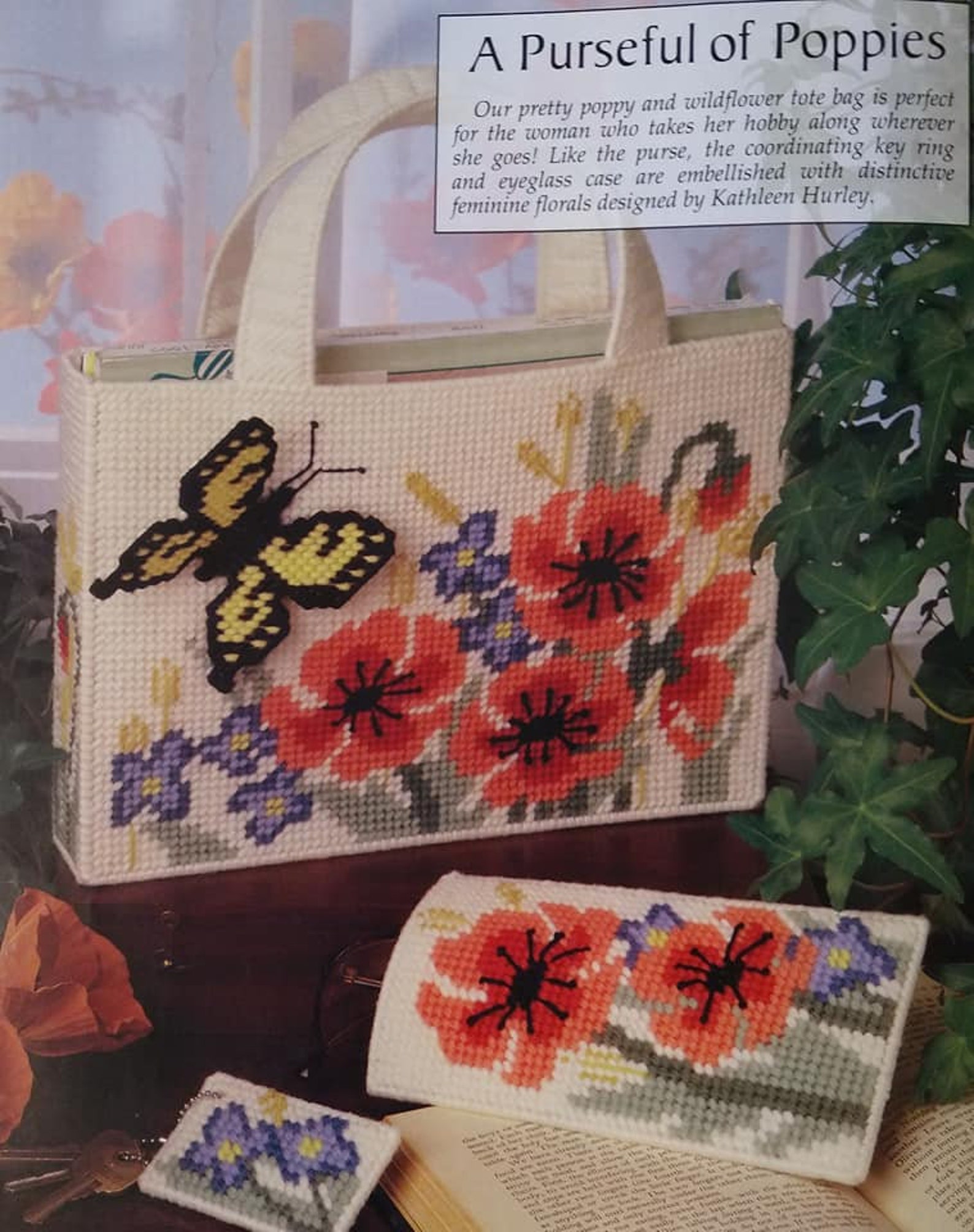 A Purseful of Poppies PDF Plastic Canvas Pattern - Etsy
