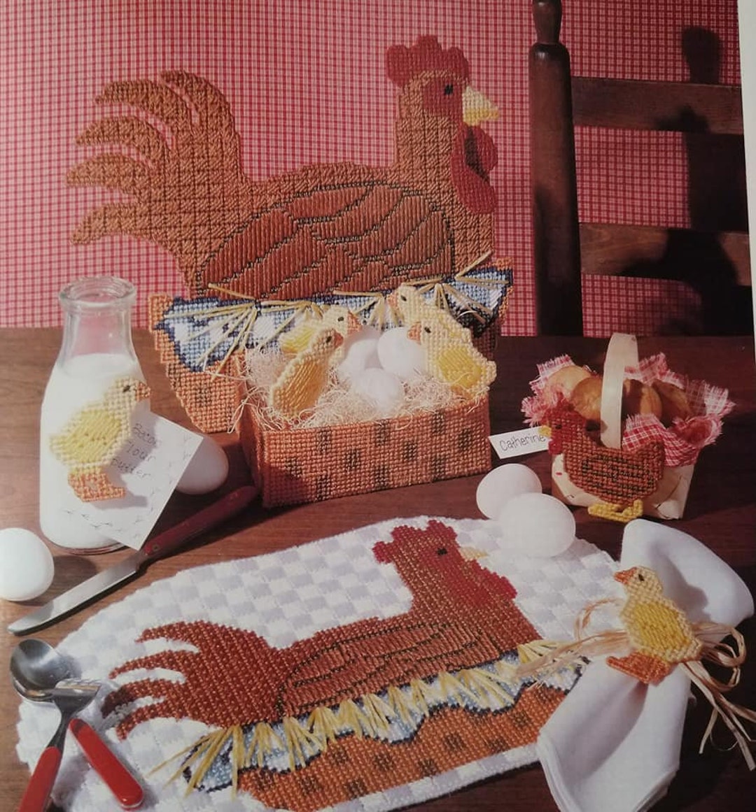 Chicken Country PDF Plastic Canvas Pattern - Etsy
