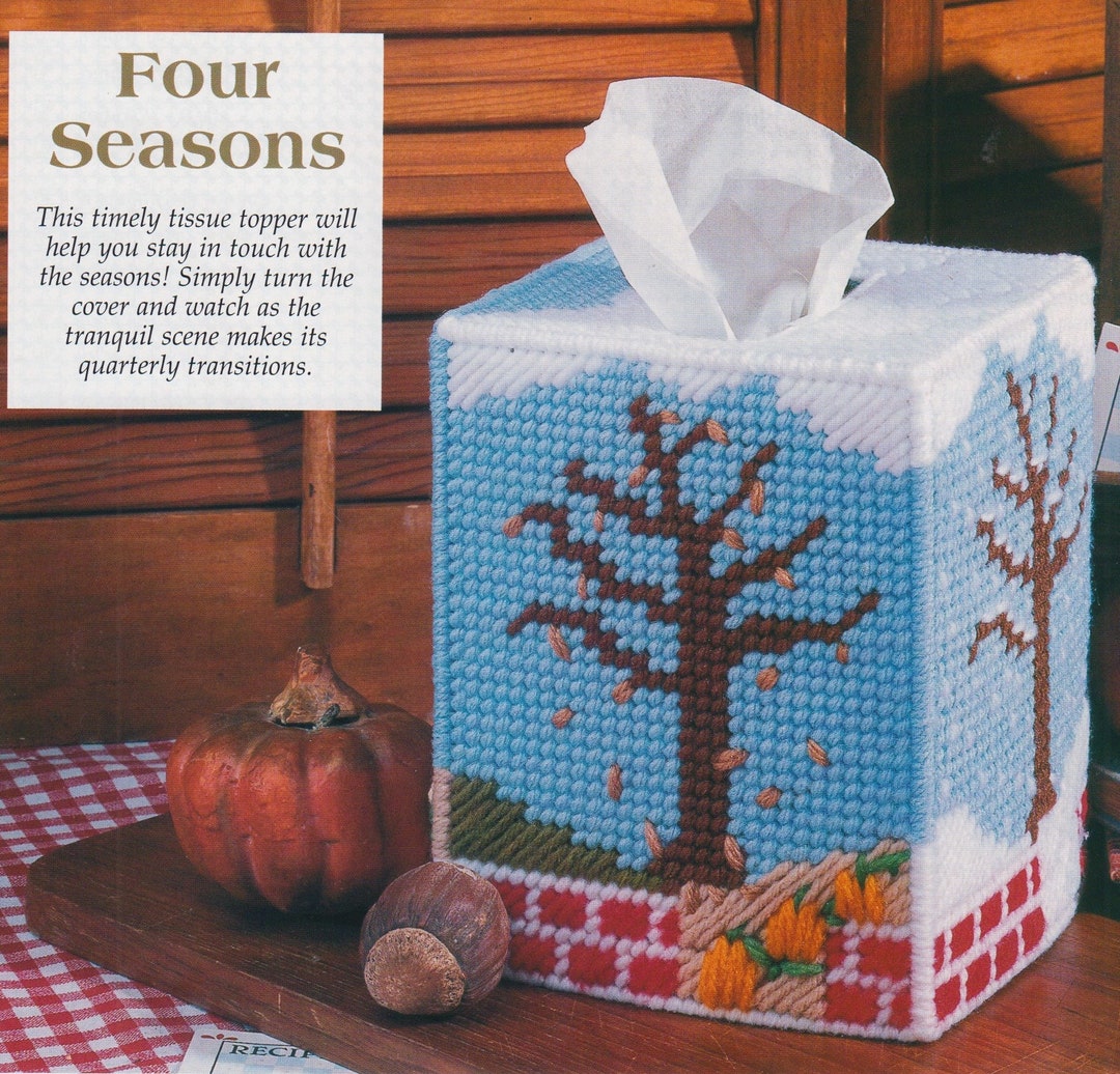 Vintage PDF Plastic Canvas Pattern - Four Seasons - Etsy