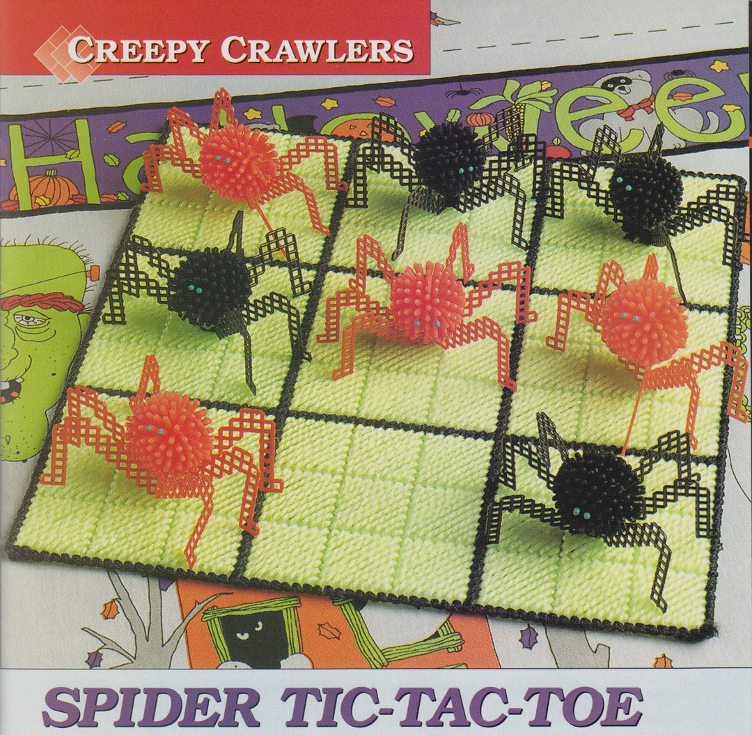 Spider Tic-tac-toe PDF Plastic Canvas Pattern - Etsy
